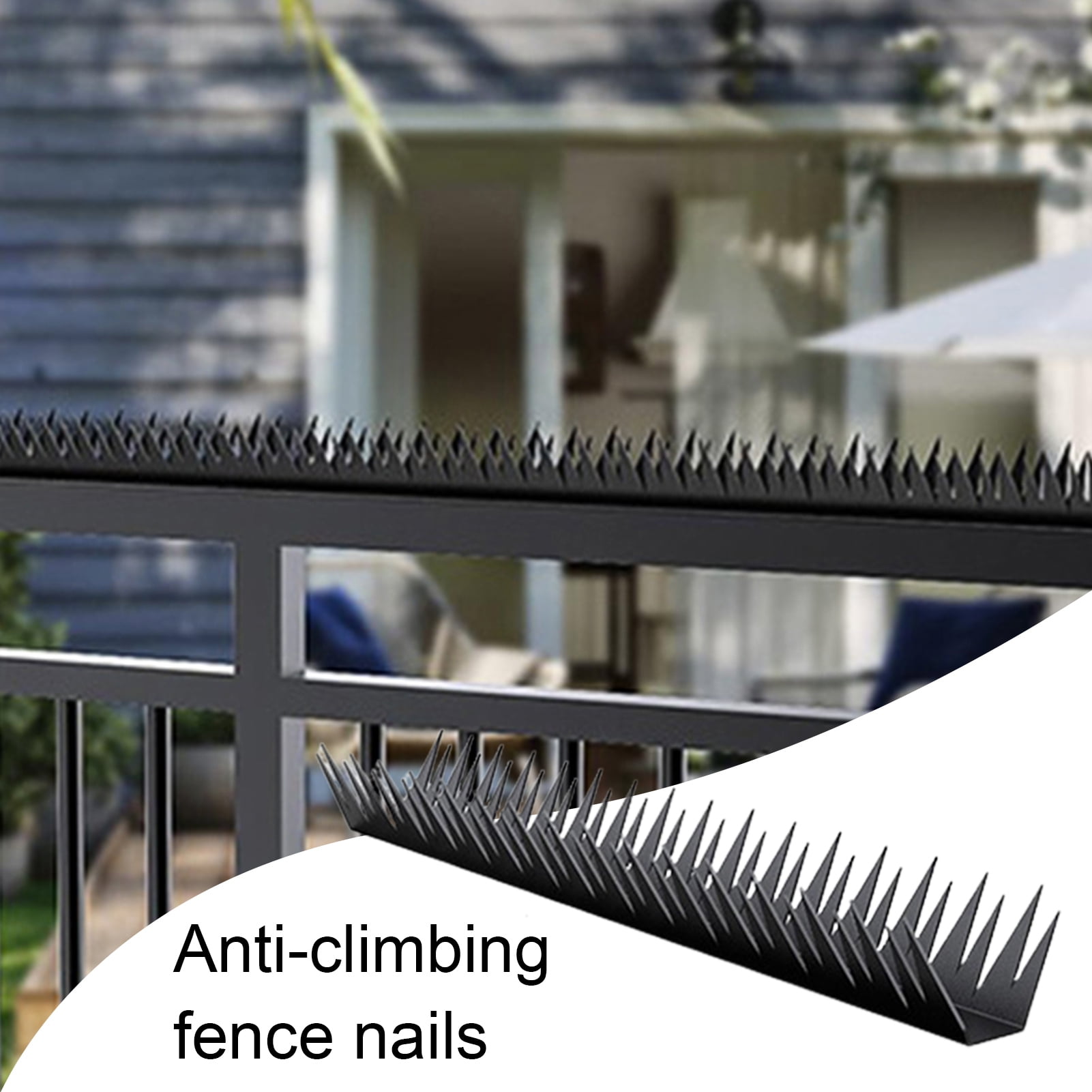 Opvise Heavy Duty Anti-Climb Metal Fence Spikes - Weatherproof Security ...