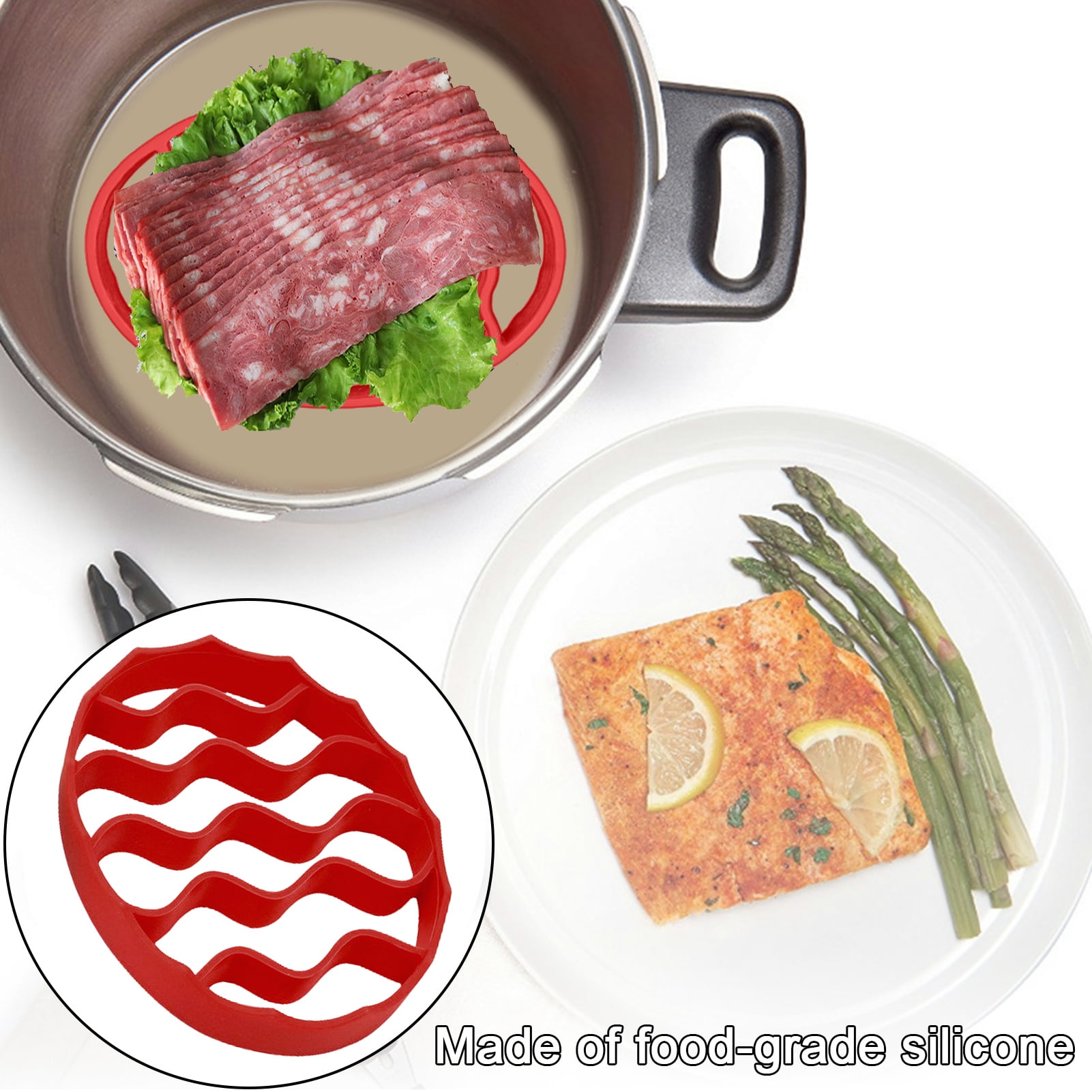 Opvise Multipurpose Silicone Pot Stand for Pressure Cooker, Air Fryer ...