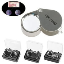 60X Mini Pocket Microscope Jewelers Eye Loupe with LED UV Light ...