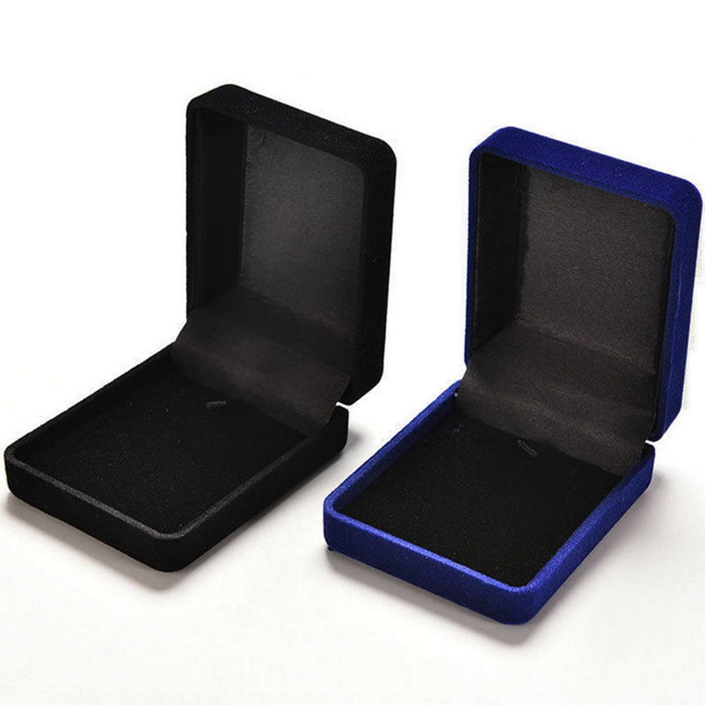 Opvise Velvet Necklace Jewelry Container Gift Display Box Ring Bracelet ...