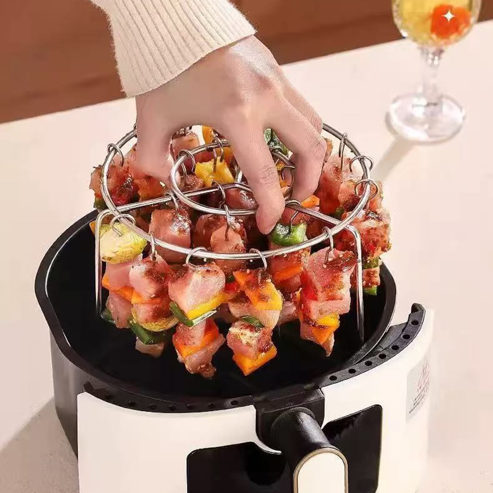 Opvise Vertical Grill with Airflow Cooking Technology, Dishwasher-Safe ...