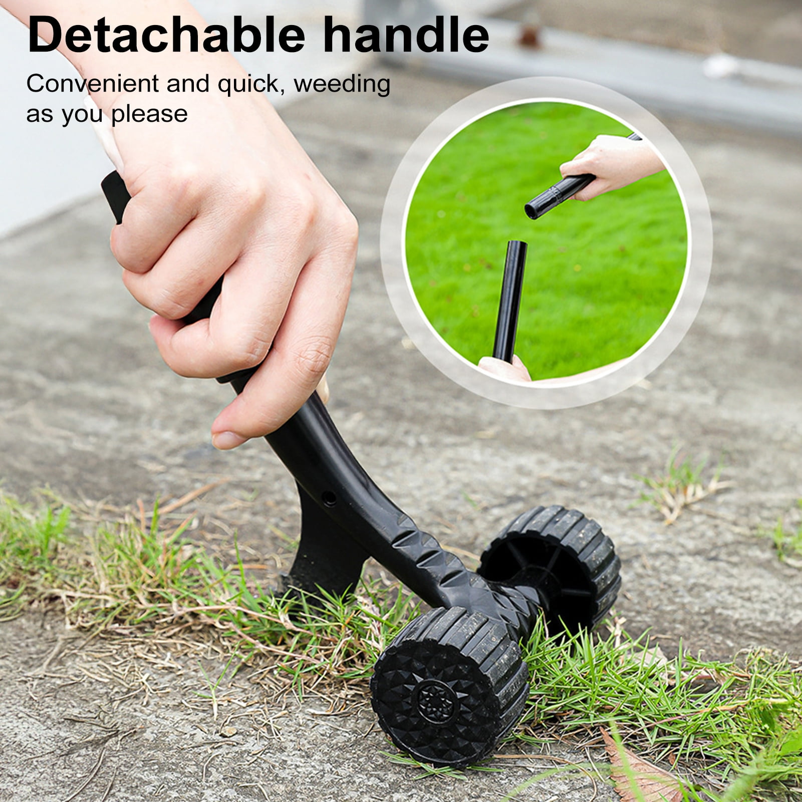 Opvise Weed Extractor Tool, Heavy-Duty Metal Garden Weeder for ...