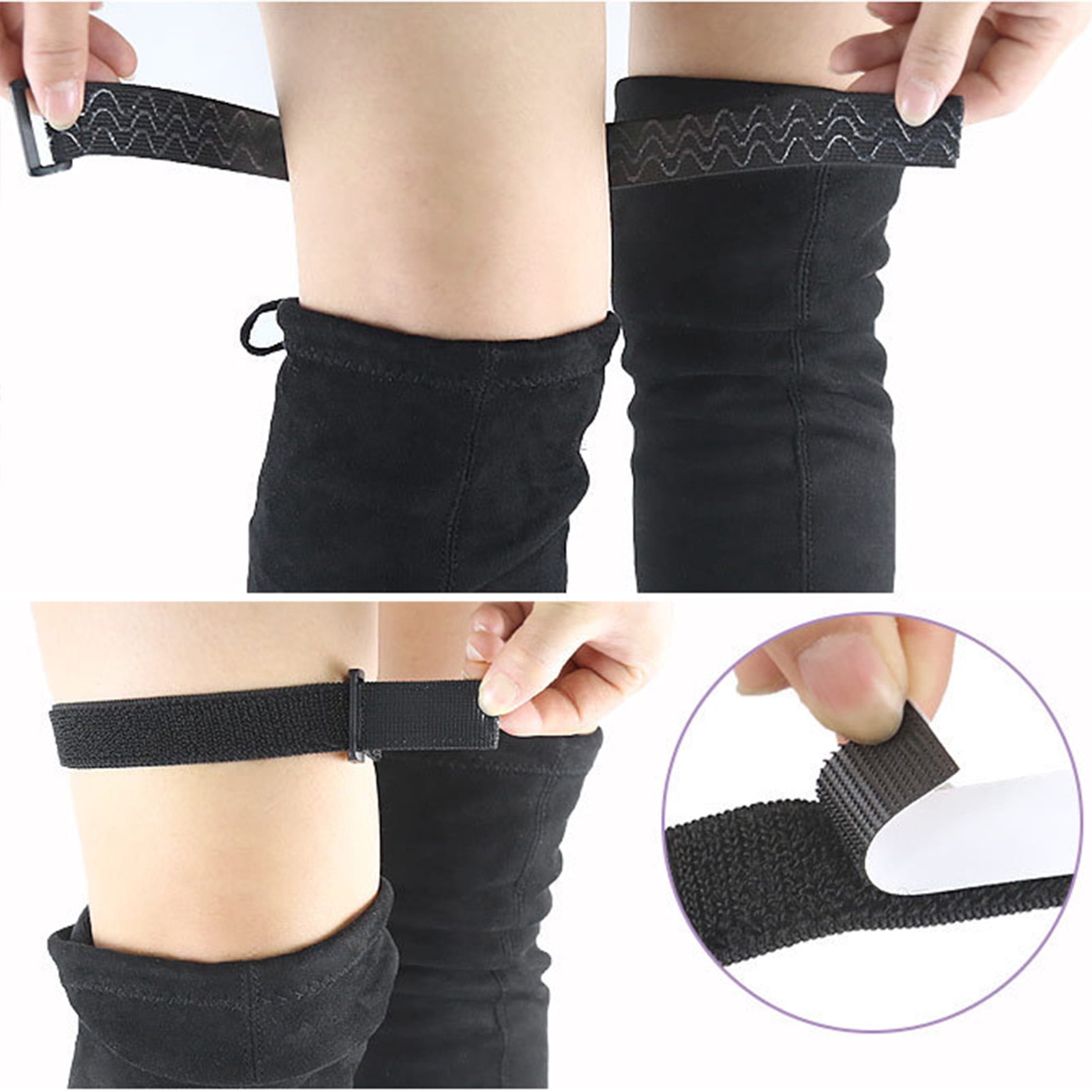 Opvise Winter Socks 1 Set Boot Straps No Trace Invisible Adjustable ...
