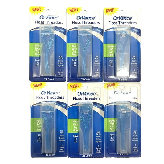 OrVance Floss Threaders – Dental Floss Threaders to Deep Clean Braces ...