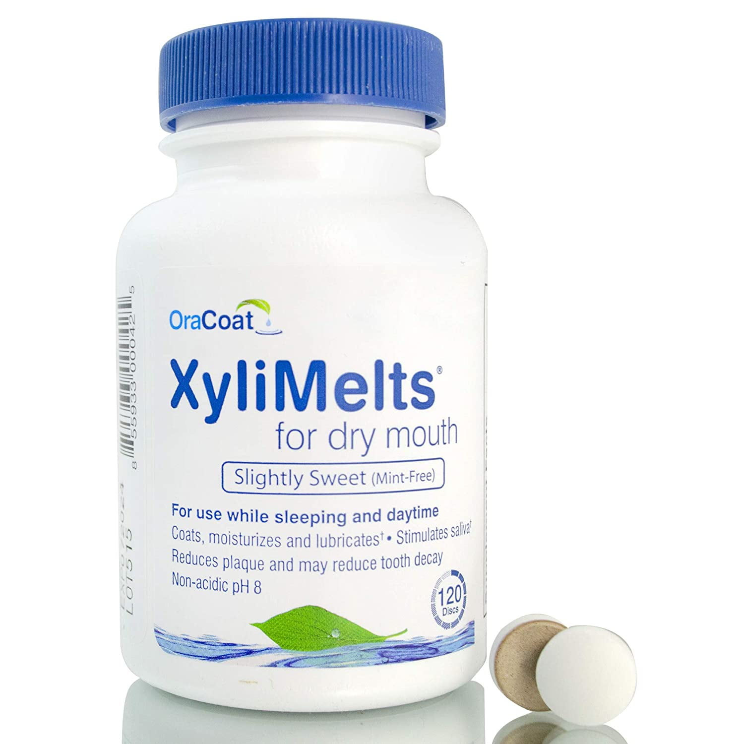 OraCoat XyliMelts Dry Mouth Relief Moisturizing Oral Adhering Discs ...