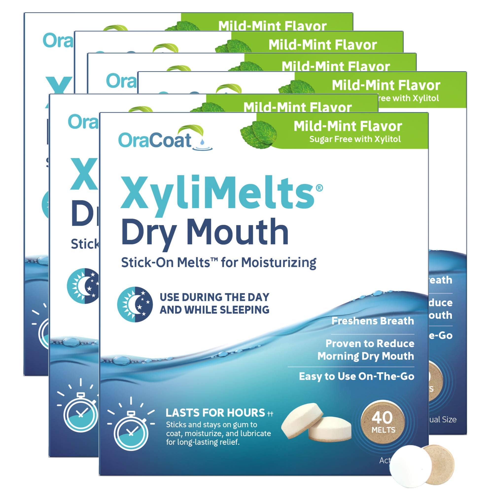 OraCoat XyliMelts Dry Mouth YPF5 Relief Moisturizing Oral Adhering ...