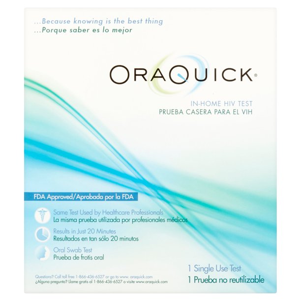 OraQuick At-Home HIV Test, 1 Single Use Test - Walmart Business Supplies