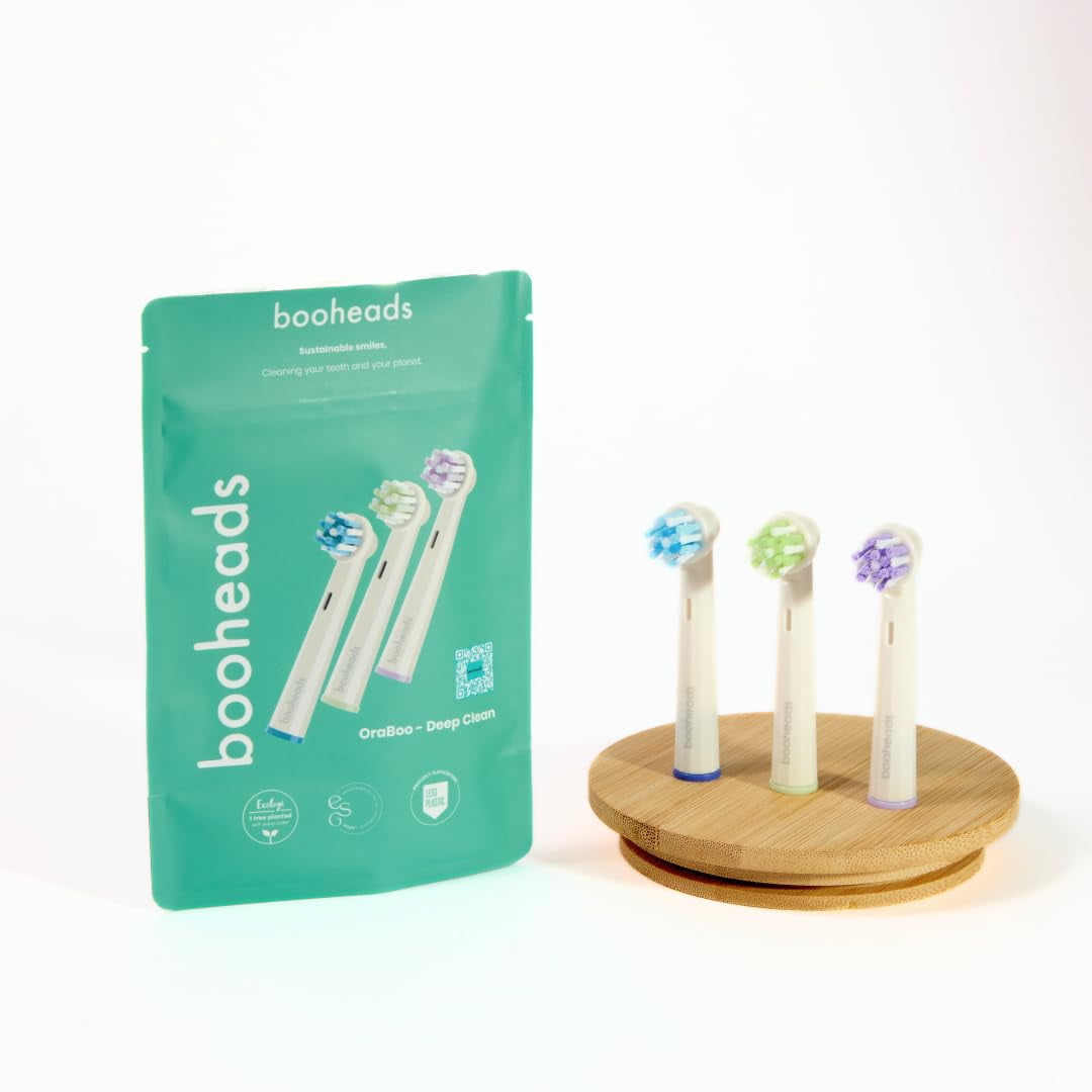 Oraboo - Biodegradable Electric KEF16 Toothbrush Heads Compatible with ...