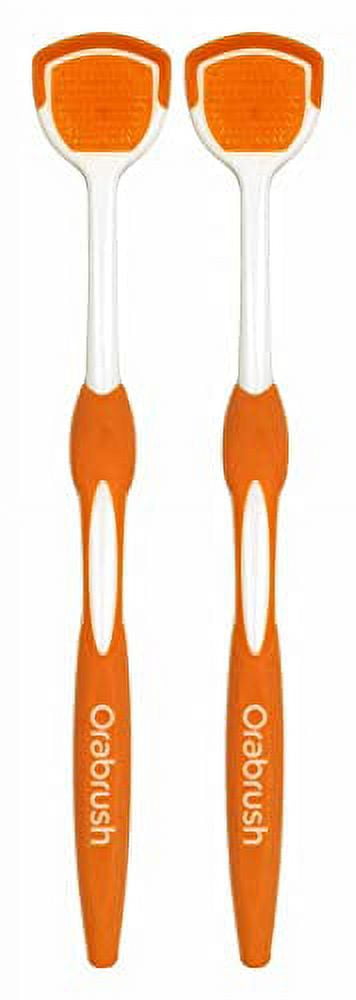 Orabrush Tongue Cleaner Helps Fight Bad Breath, 1 Count (Pack of 2 ...