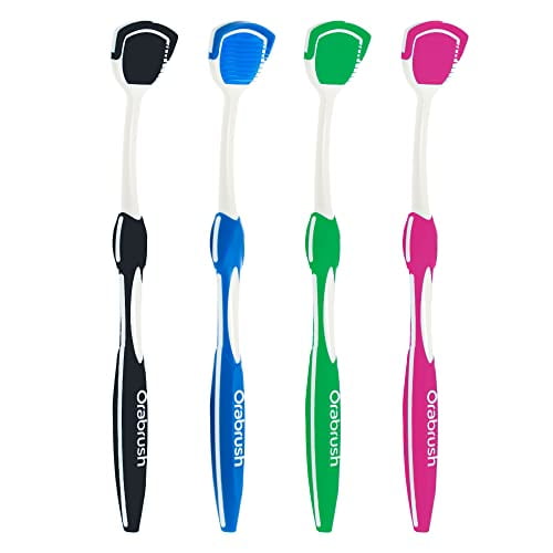 Orabrush Tongue Scraper, Multi, 4 Count - Walmart.com