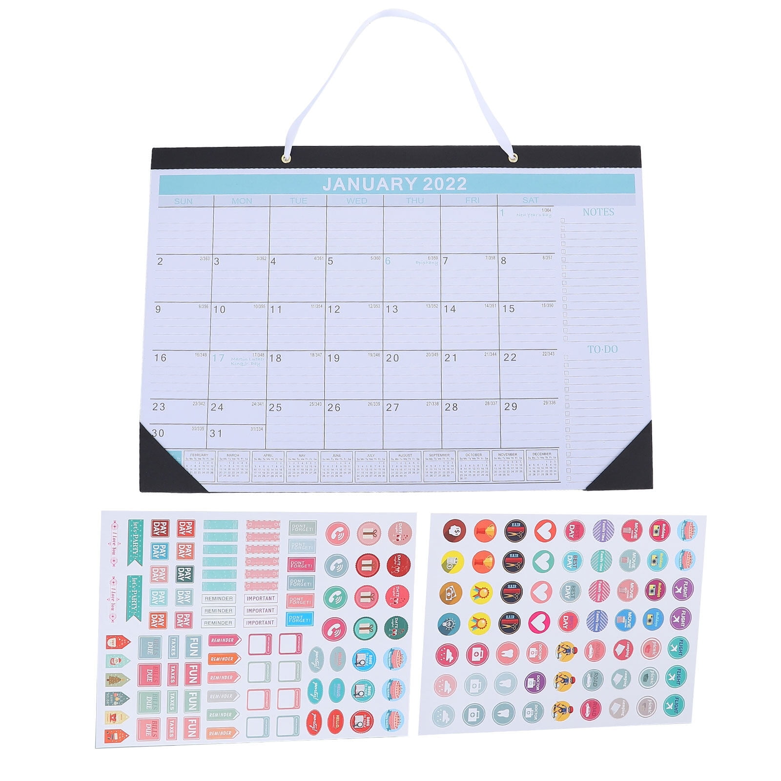Oraceous 1 Pc 2022 Holiday Wall Calendar Practical Note-taking Hanging ...