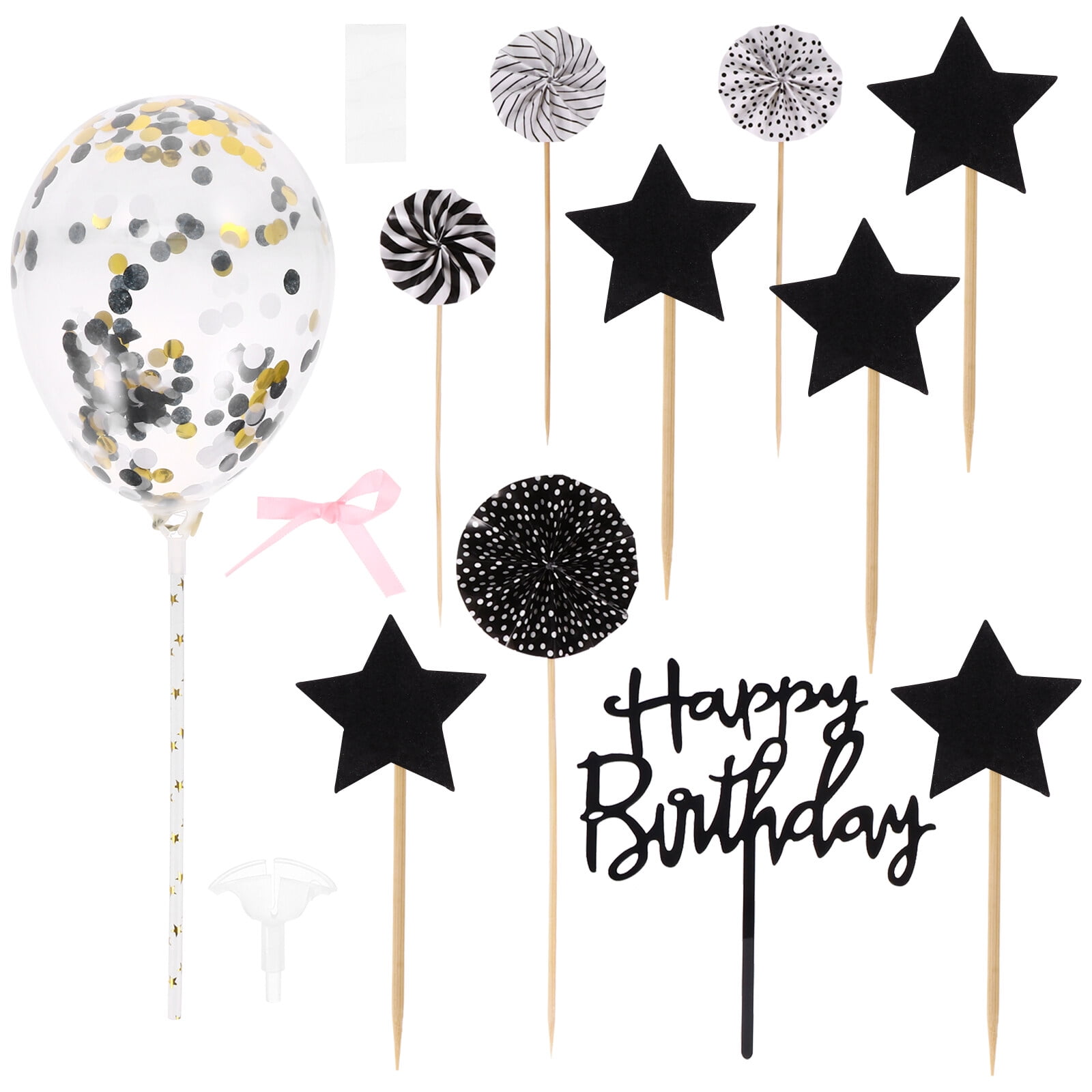 Oraceous 1 Set Birthday Cake Toppers Cake Decoration Party Supplies ...
