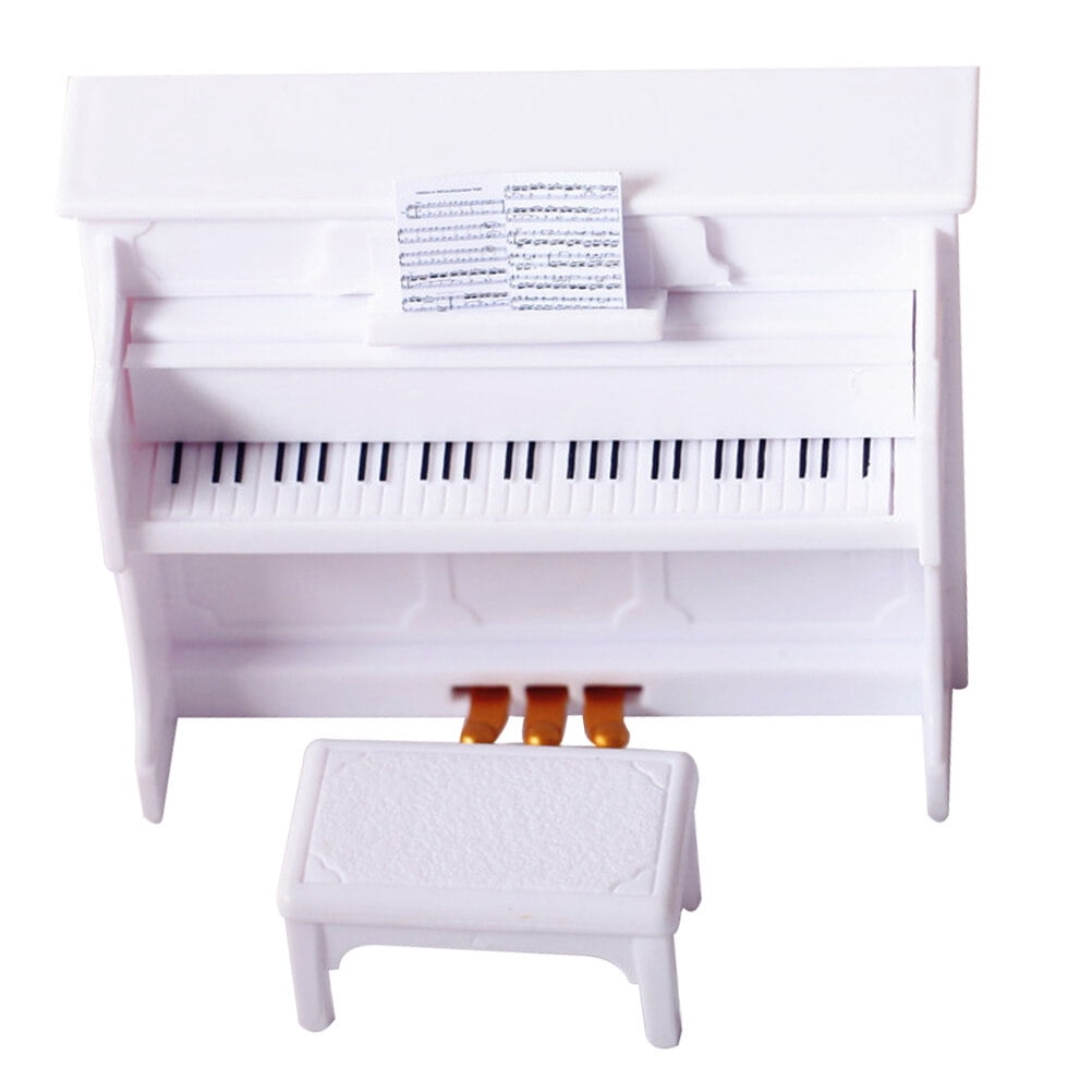 Oraceous 1 Set Mini Upright Piano and Piano Stool Scene Shooting Props ...