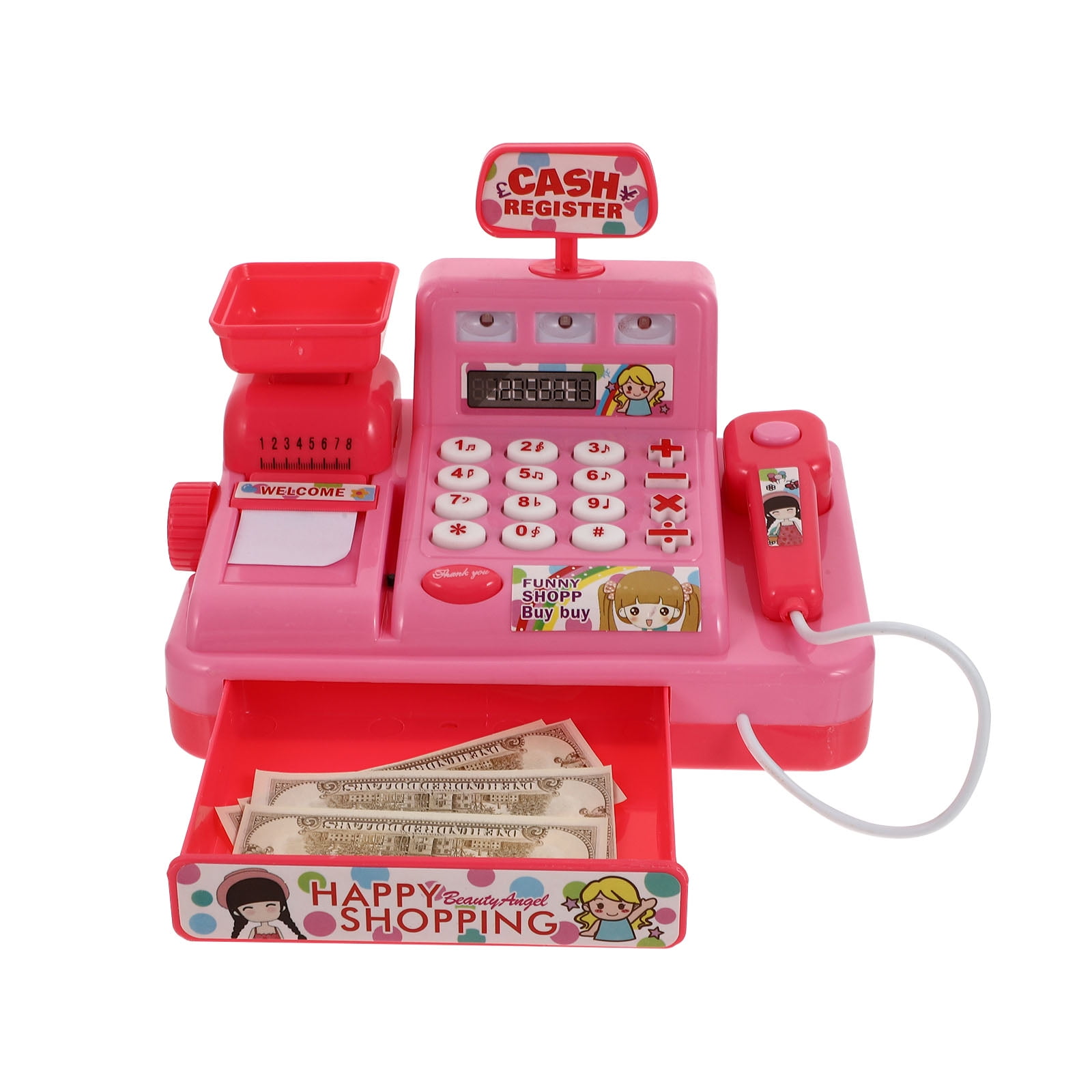 Oraceous 1 Set Multiple Functions Simulation Kids Cash Register Toy ...