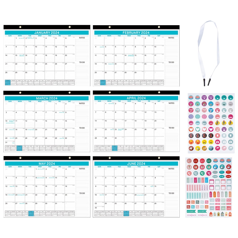 Oraceous 1 Set of Monthly Calendar Holiday Wall Calendar Appointment ...