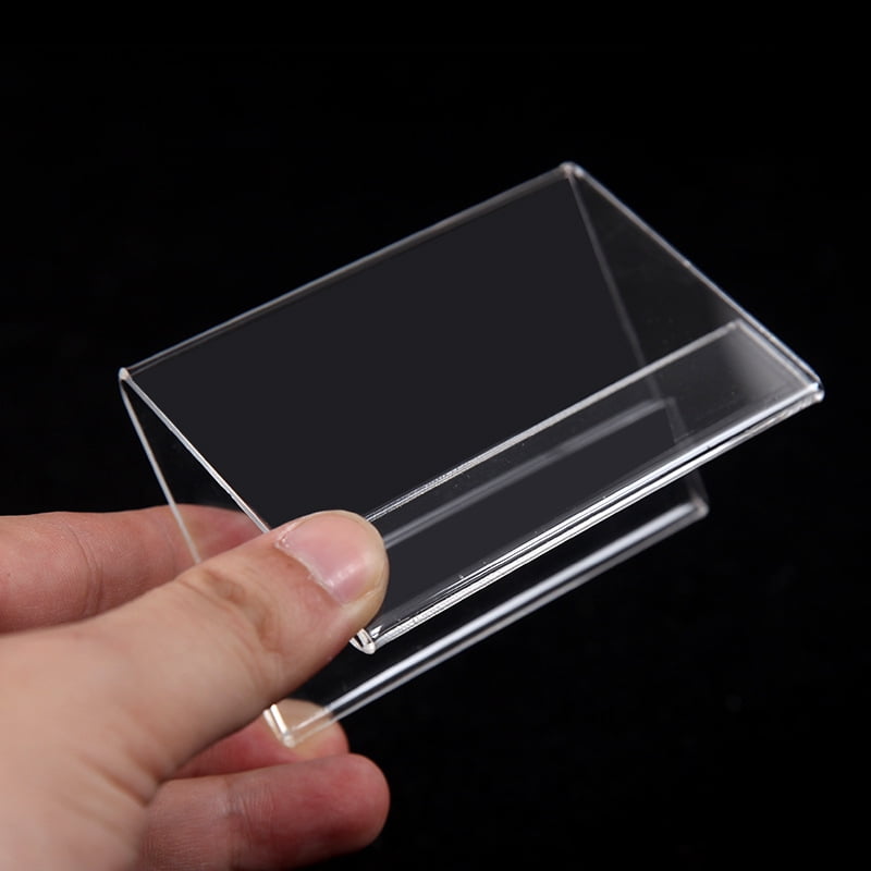 Oraceous 10 Pcs Clear Acrylic Business Card Display Stand For Desk Or ...