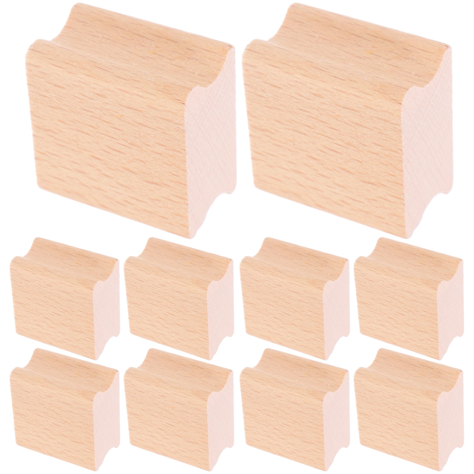 Worgeous Khaki Blank Wood Stamper Set for Daily Use, 10pcs Durable ...