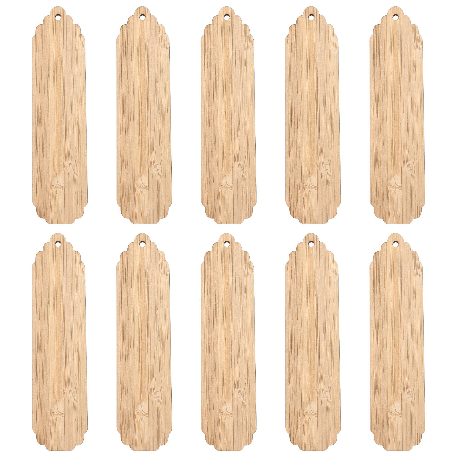 KALLORY Blank Design Bookmarks Beige 10Pcs 4.40x1.02x0.08in - Walmart.com