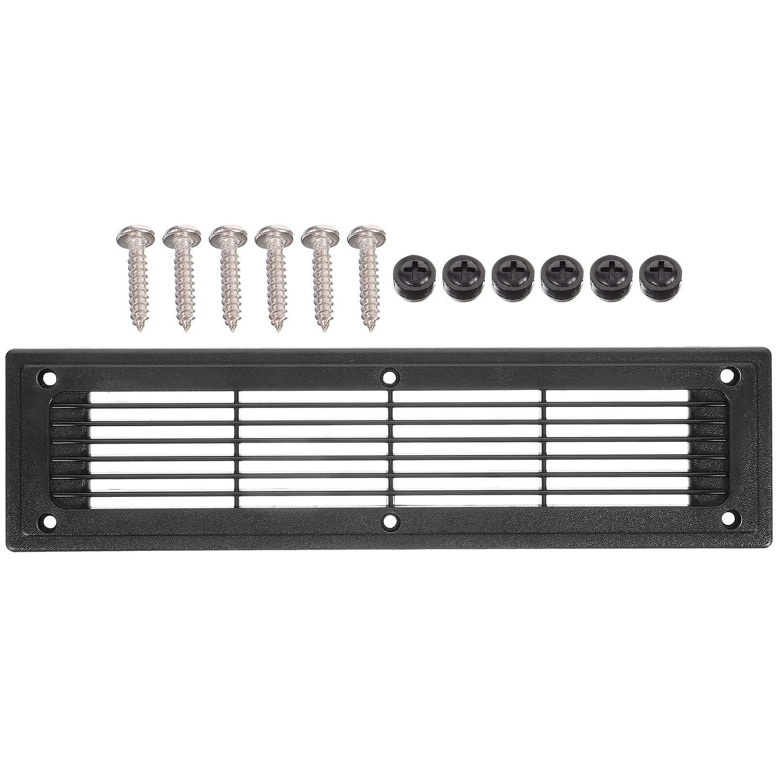 2 Pcs Black Plastic Ventilation Grille for RV Bus Trailer with ...