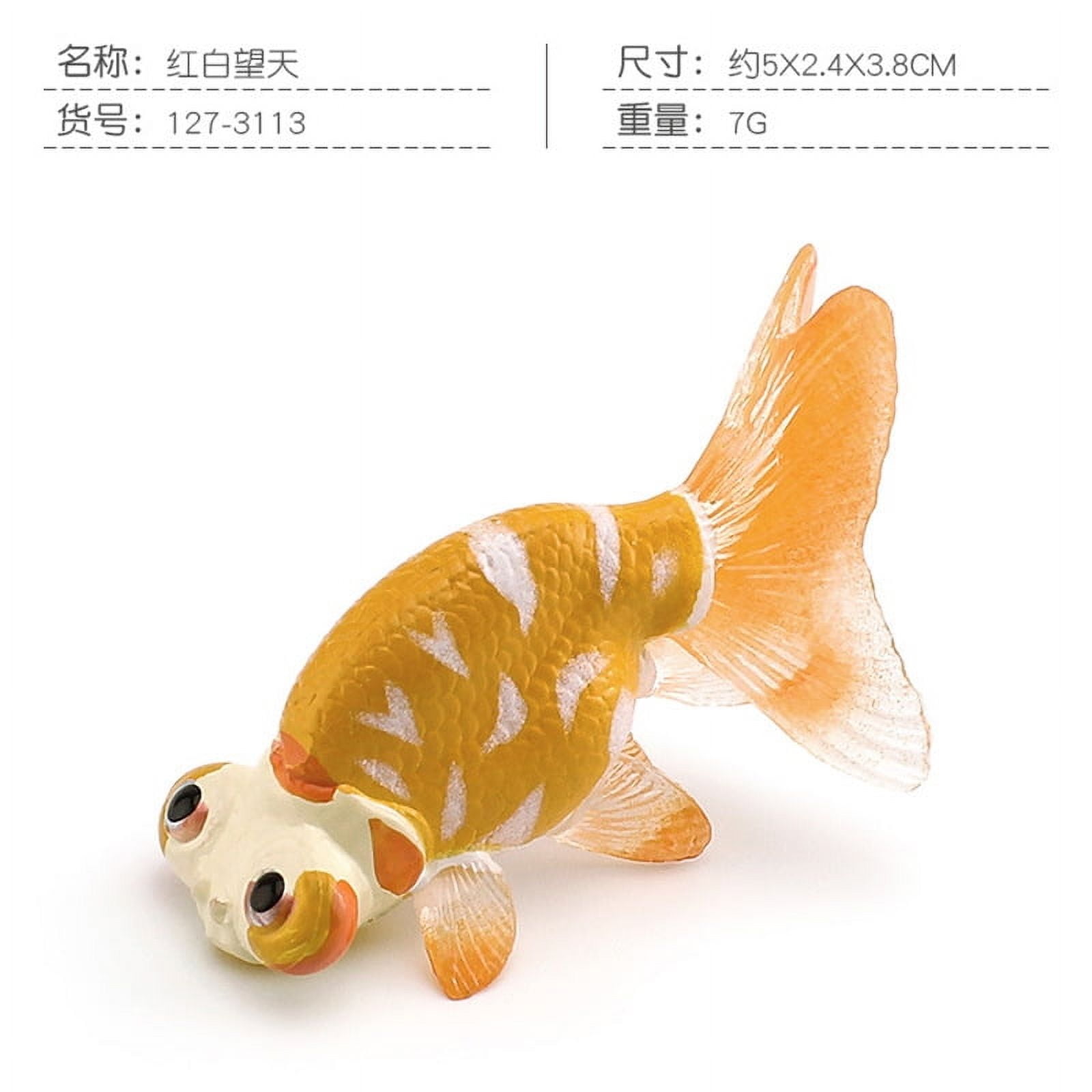 Oraceous 2 Pcs Goldfish Bath Toys For Kids Realistic Plastic Fish ...