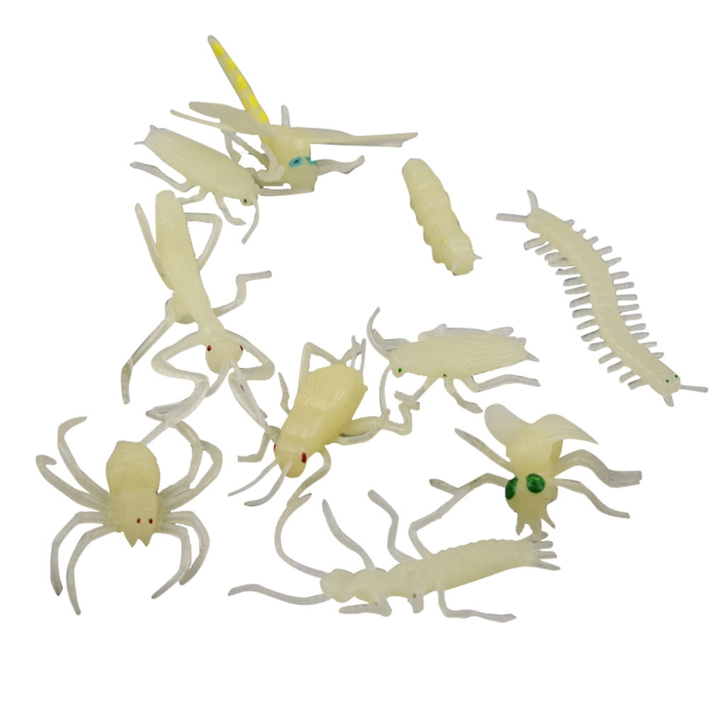 Oraceous 20pcs Plastic Glow in the Dark Bugs Insects Flashing Insect ...