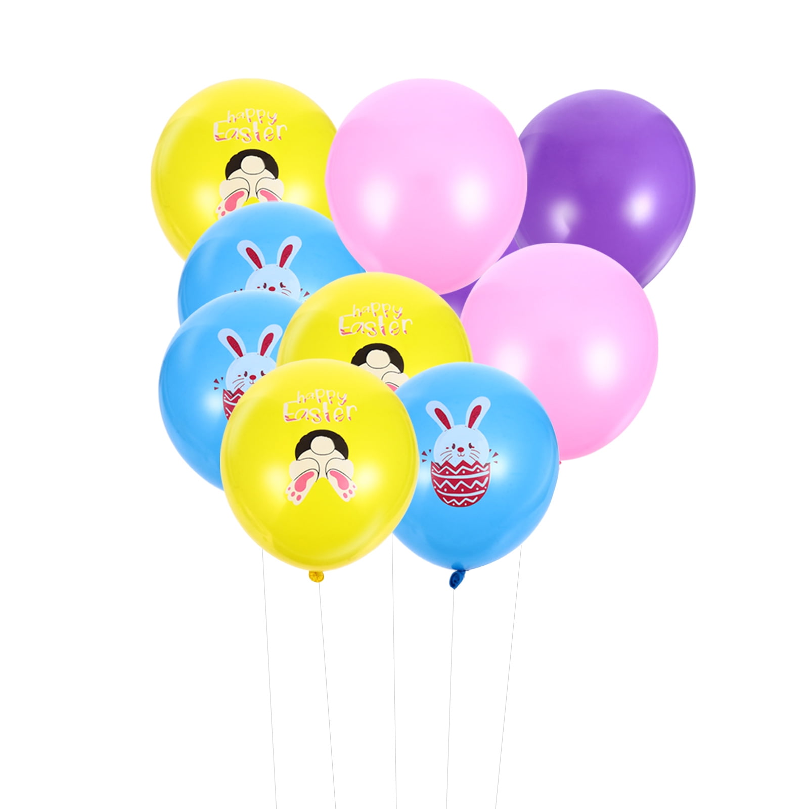 Oraceous 24Pcs Balloon Bunny Balloons Rabbit Eggs Printing Latex ...