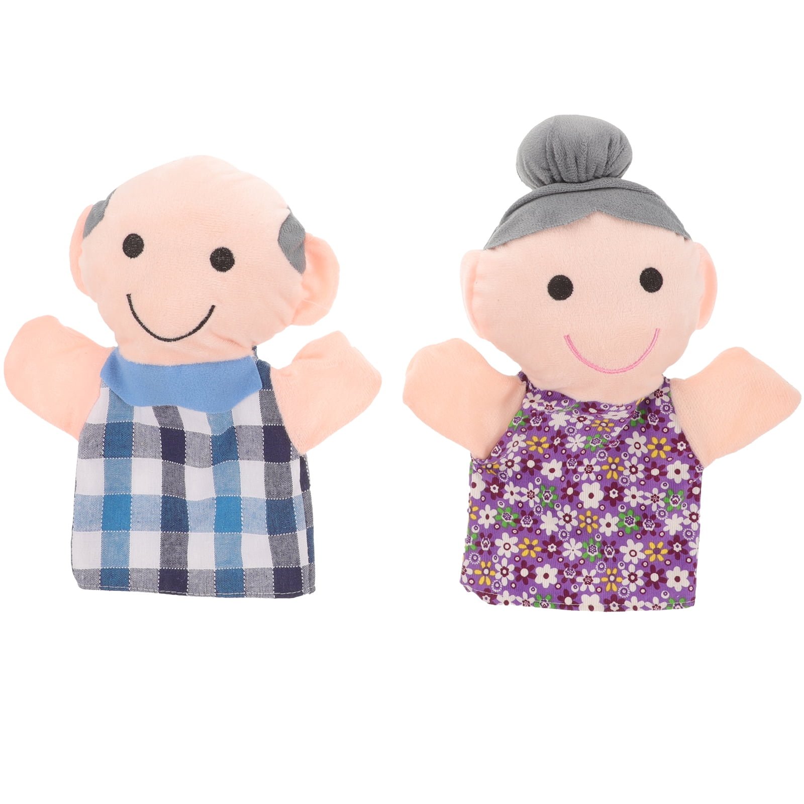 Oraceous 2pcs Family Members Hand Puppets Educational Stuffed Hand ...