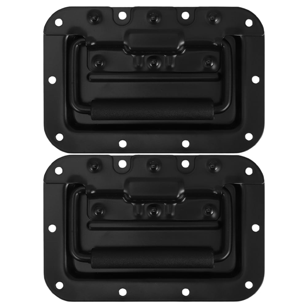 Oraceous 2pcs Heavy Duty Black Recessed Pull Handles for Toolboxes ...