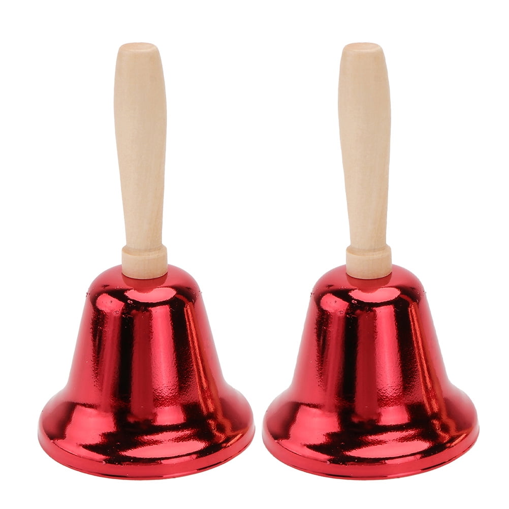 Oraceous 2pcs Super Loud Christmas Hand Bells Lovely Service Hand Bells ...