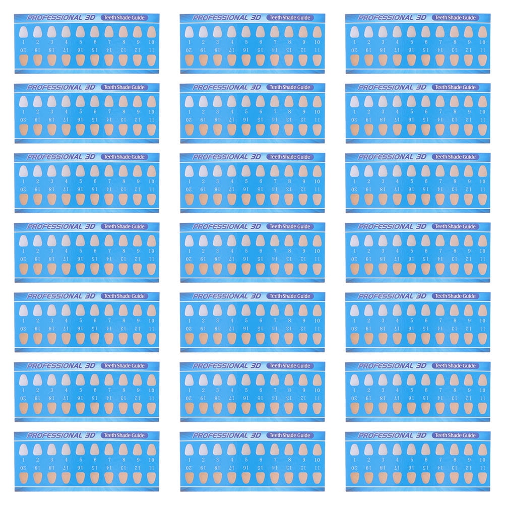 Oraceous 30pcs Color Shade Guide Bleaching Shade Chart Shade Guide ...
