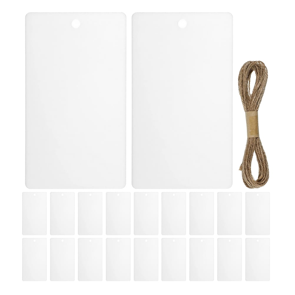 Oraceous 32pcs White Paper Tags Writable Blank Tags For Pantry Basket ...