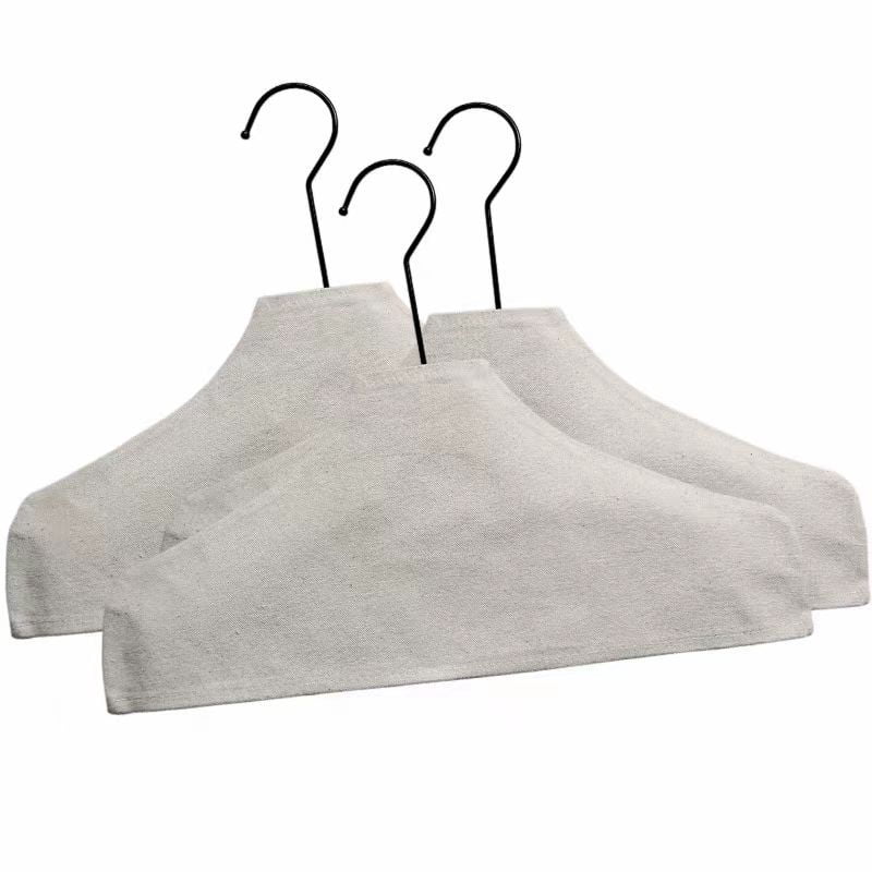 Oraceous 3Pcs Cotton Nonslip Hanger Cover Durable Cloth Hanger Covers ...