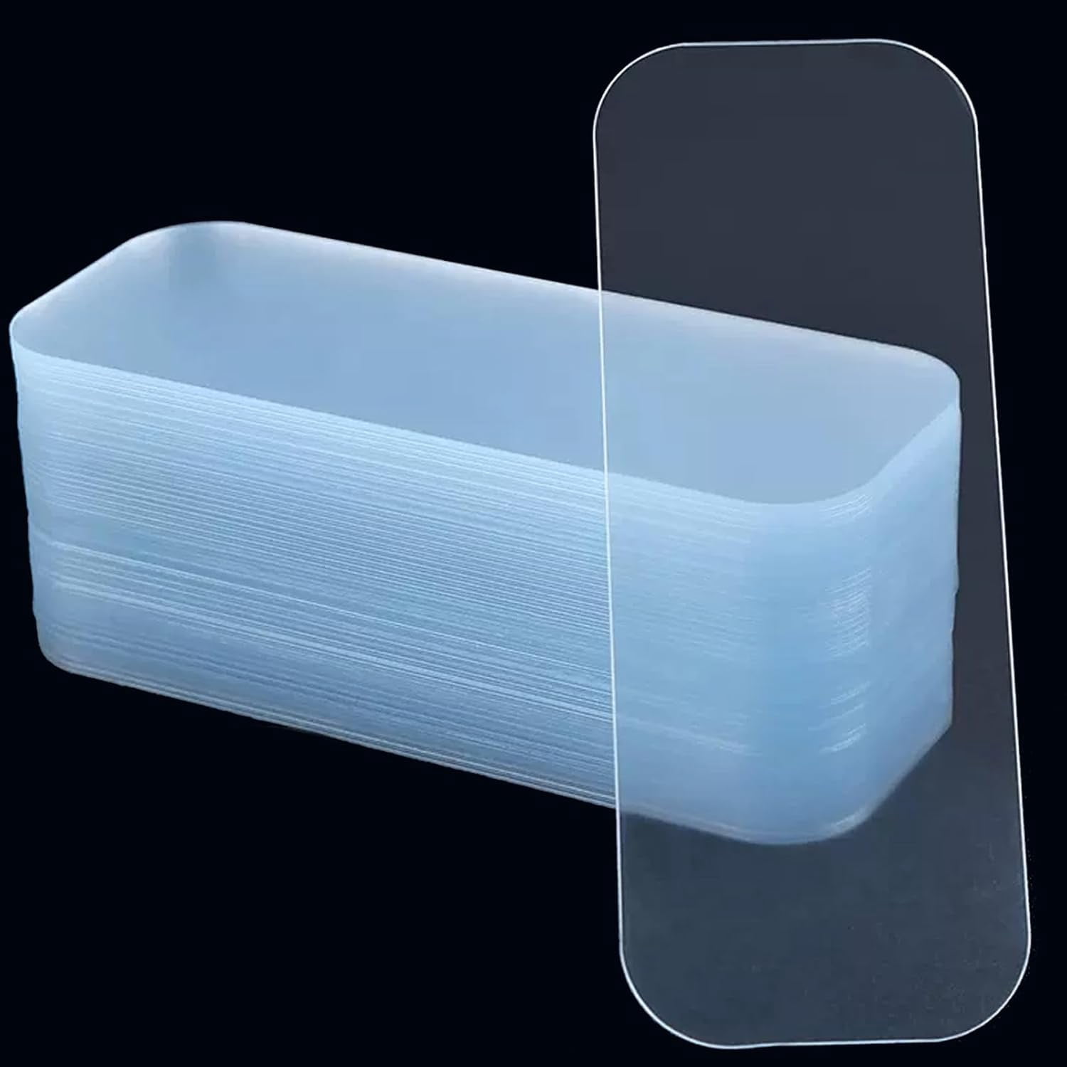 KALLORY Seamless Design Pvc Adhesive Squares 40Pcs 2.36X2.36X0.04In ...