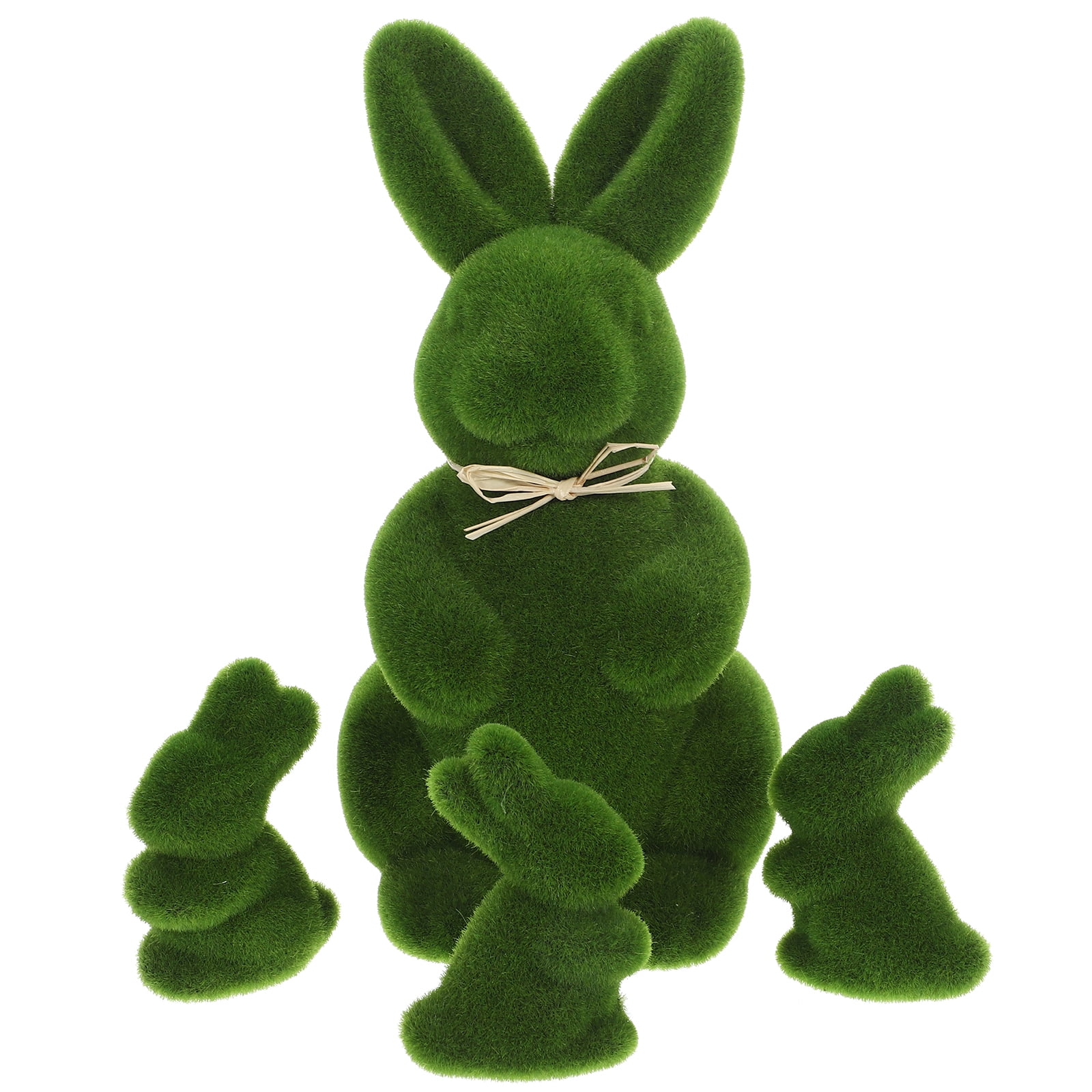 Oraceous 4Pcs Bunny, Moss Rabbit Artificial Turf Grass Moss Rabbit ...