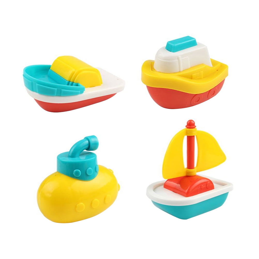 Oraceous 4pcs Bath Toys Bathtime Floating Boat Plastic Ship Model for ...