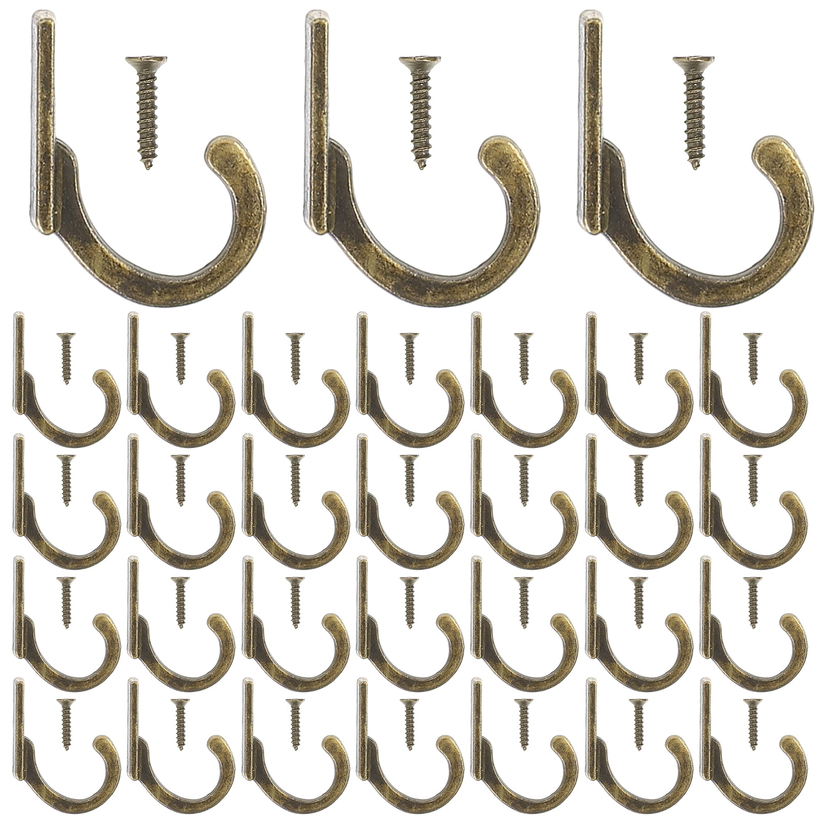 Oraceous 58pcs Wall Mounted Coat Hooks Small Hooks Decorative Hooks for ...