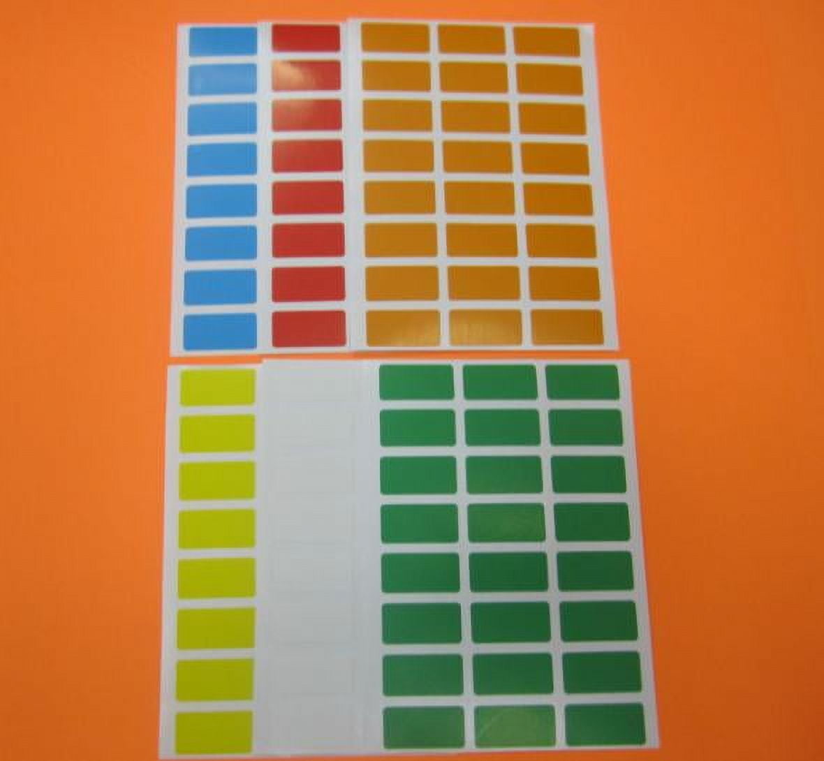 Oraceous 6 Packs Label Stickers Removable Stickers Rectangular Labels ...