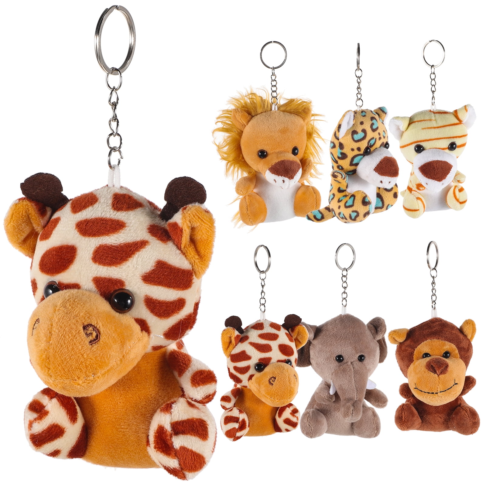 Oraceous 6 pcs Mini Stuffed Forest Animals Small Stuffed Animal Mini ...