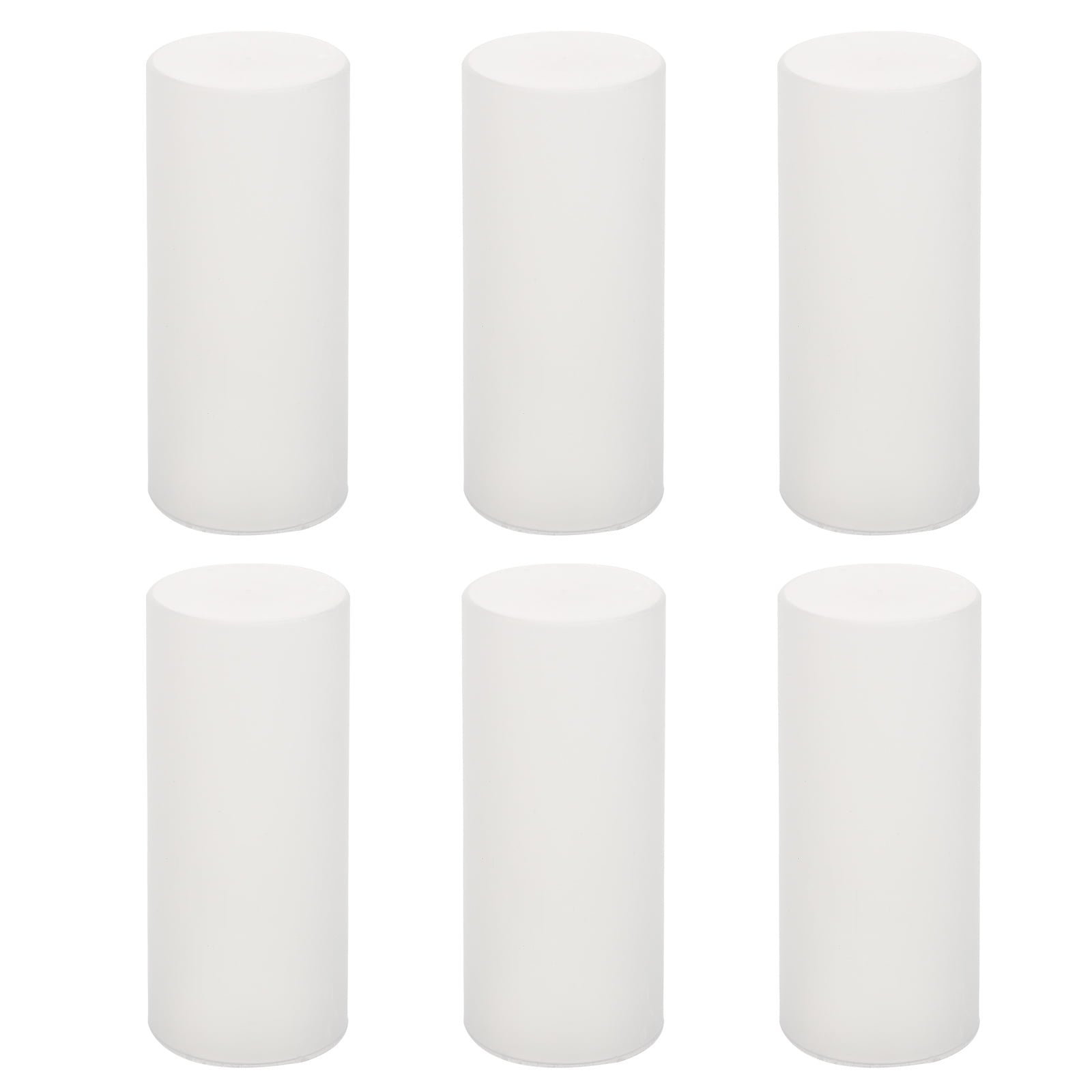 Masteelf 6Pcs Cylindrical White Plastic Candle Shades for Indoor ...