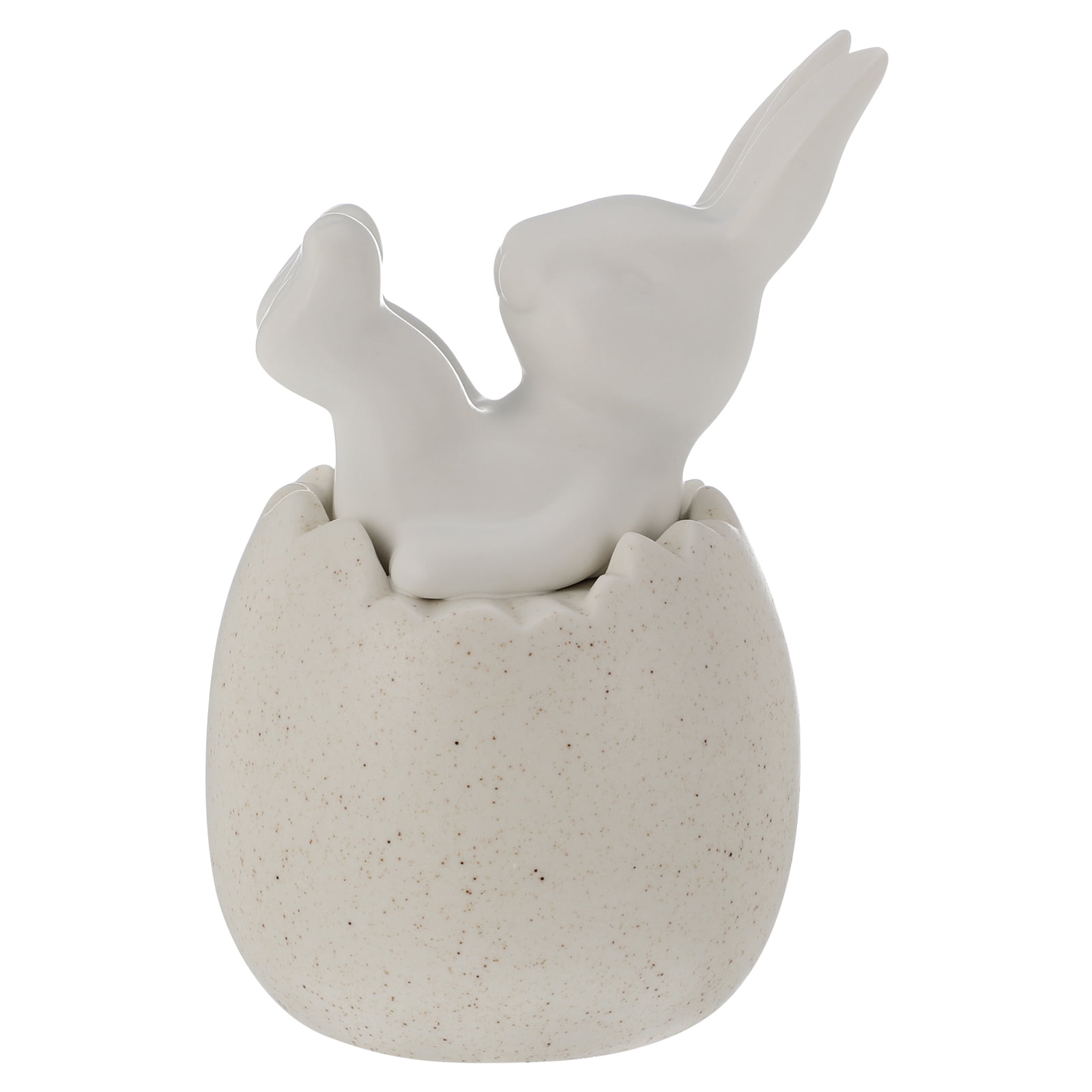 Oraceous Ceramic Rabbit Figurine Desktop Bunny Miniature Statue Model ...