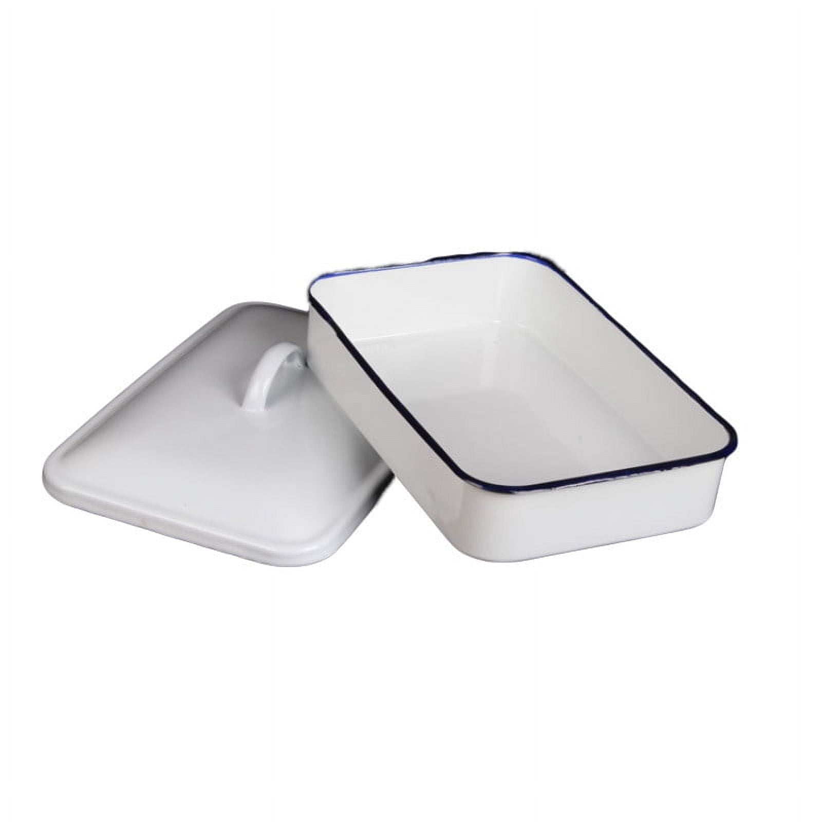 Oraceous Classic Enamel Baking Pan Rectangular Roasting Pan Vintage ...