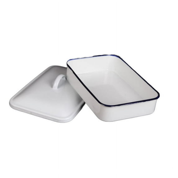 Oraceous Classic Enamel Baking Pan Rectangular Roasting Pan Vintage ...