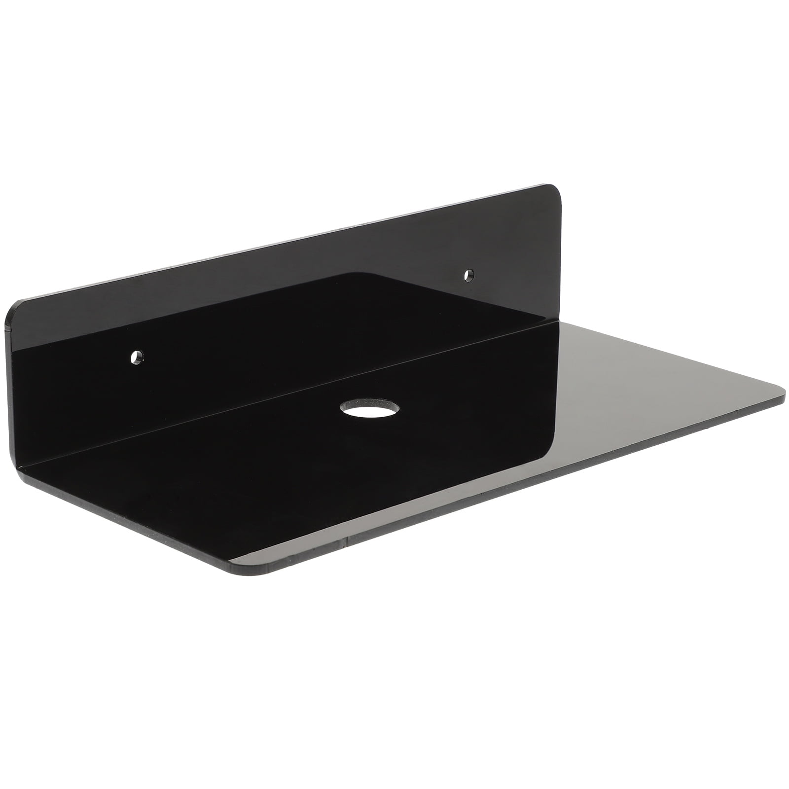 KALLORY Square Wall Speaker Floating Shelves Acrylic Black 1Set 9.1X3 ...