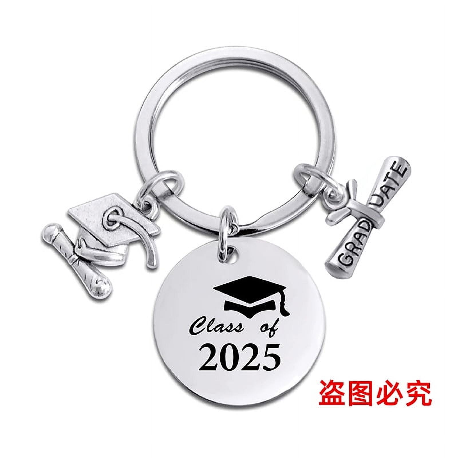 KALLORY Graduation Keychain Silver 1Pack 2.2x1.2x0.08In - Walmart.com