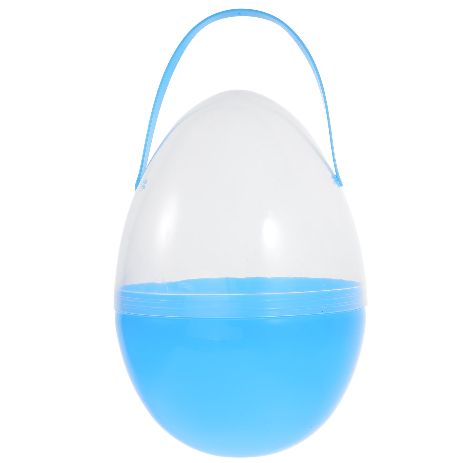 Oraceous Large Clear Plastic Easter Egg with Handle for Easter Hunt ...