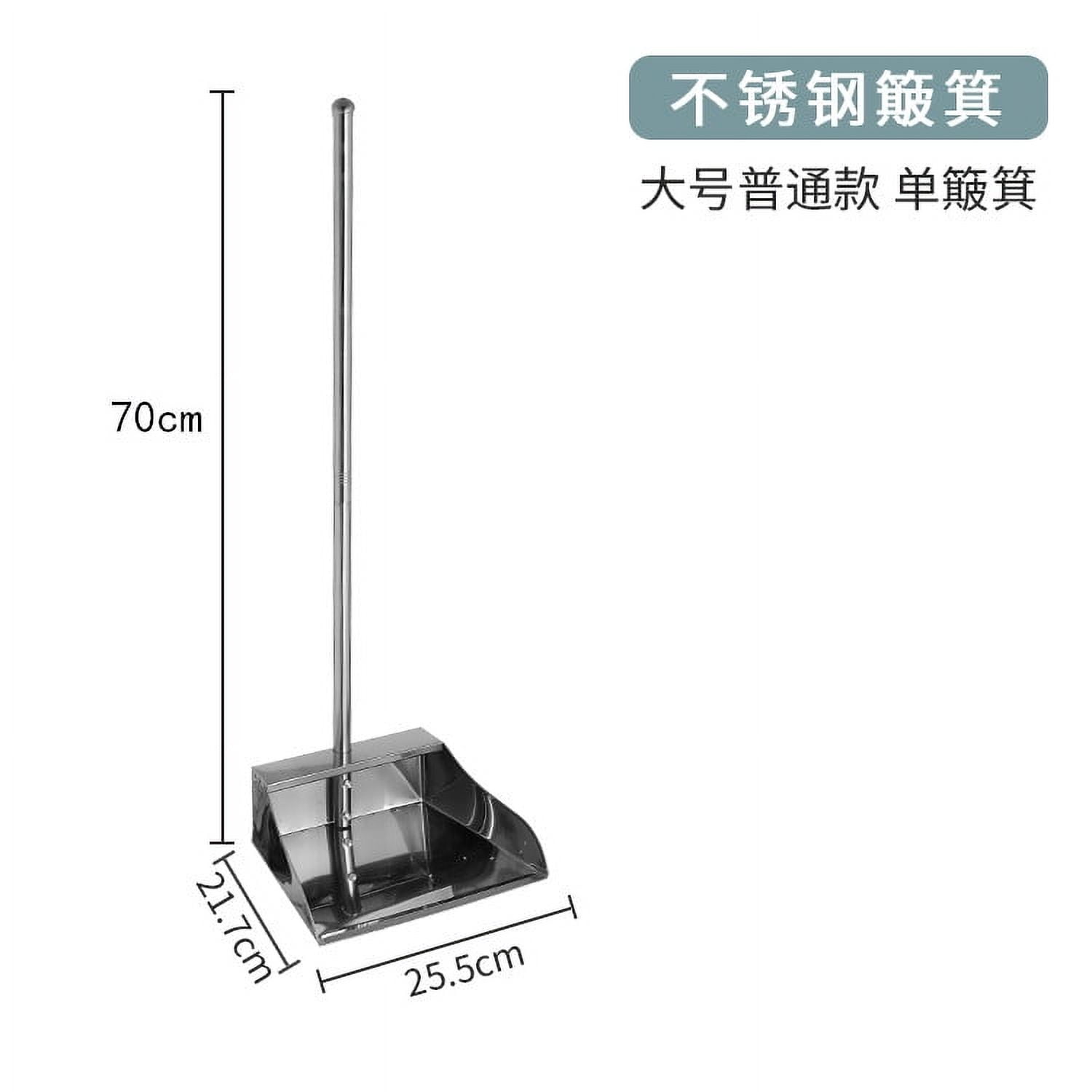 Oraceous Long Handled Stainless Steel Dustpan Upright Standing Dust Pan ...