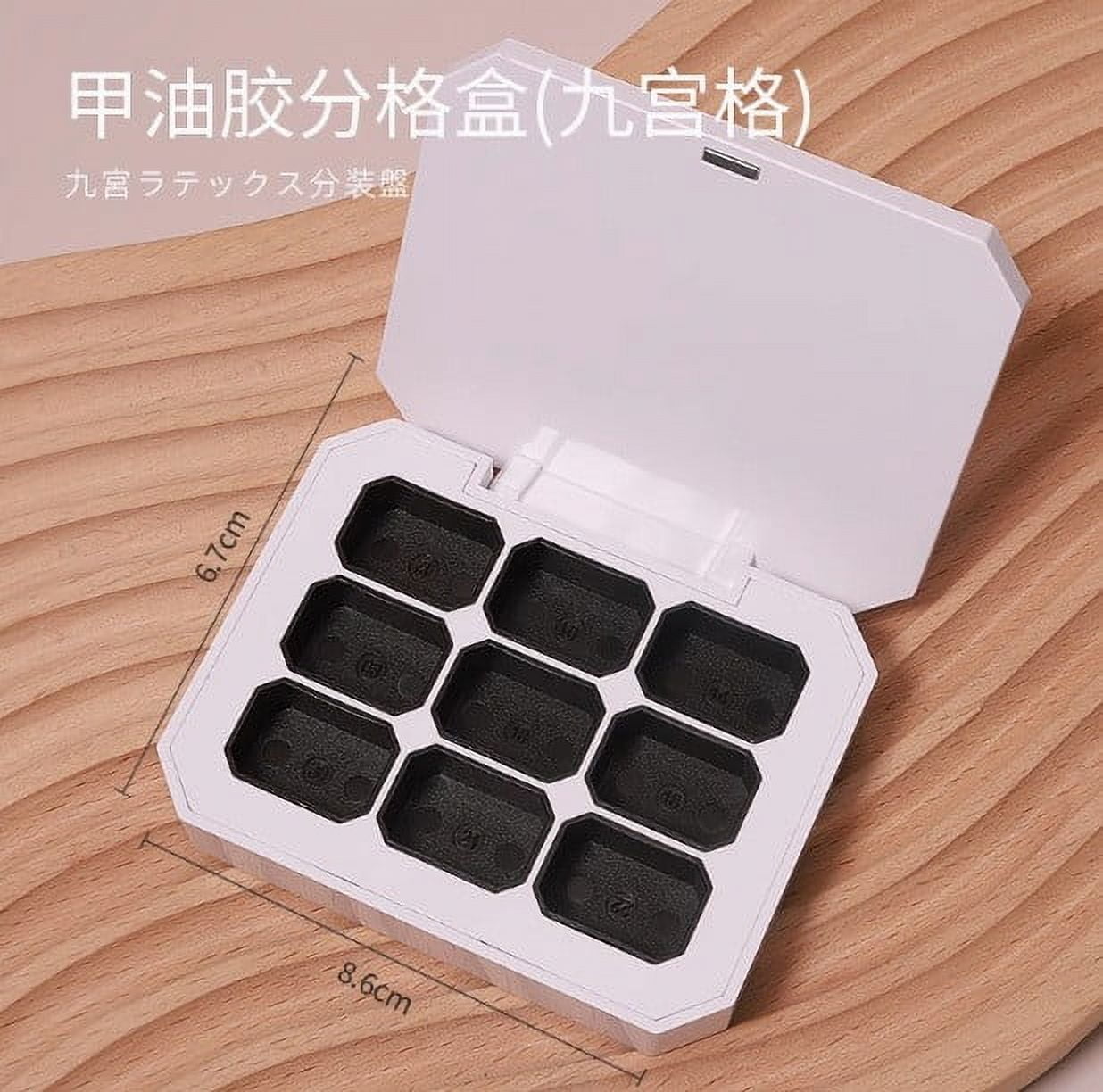 Oraceous Nail Polish Holder Box Divider Box Small Gel Nail Polish ...