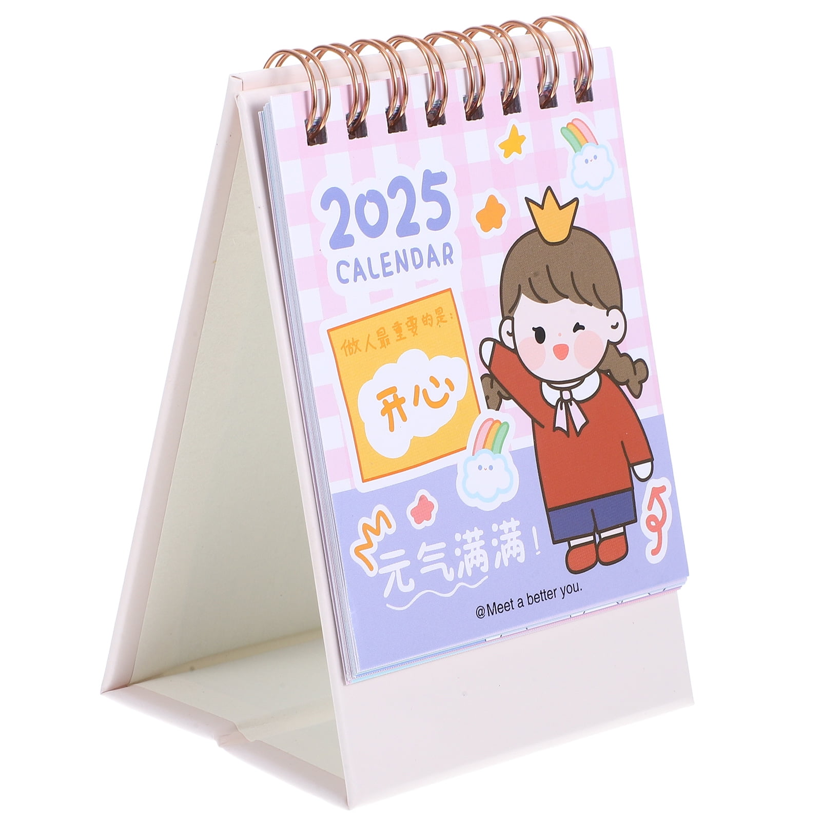 Oraceous Portable 2025 Desk Calendar Desk Calendar 2025 Paper Calendar ...