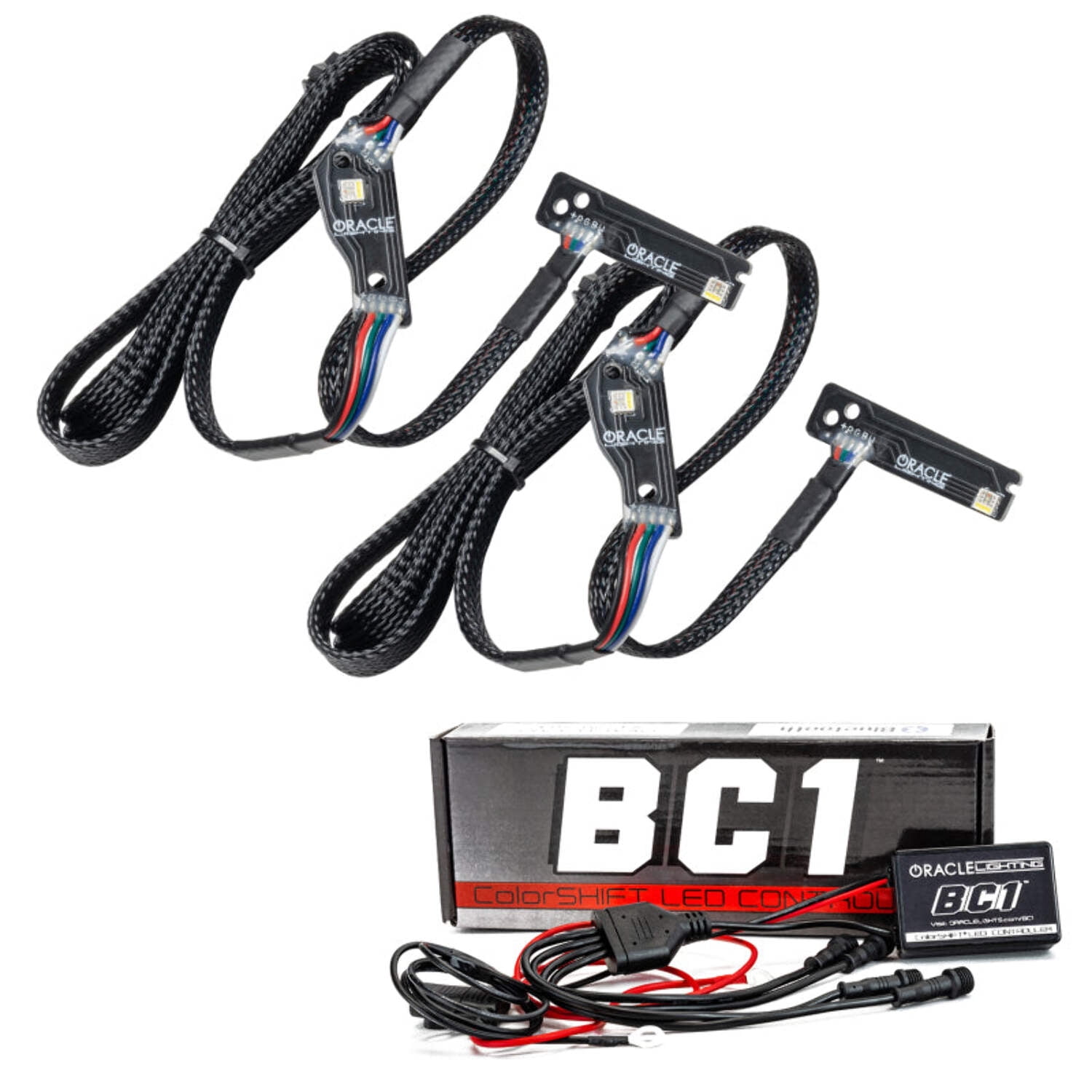 Oracle 15-21 Nissan GT-R RGB+W Lightning Bolt Headlight DRL Kit w/ BC1 ...