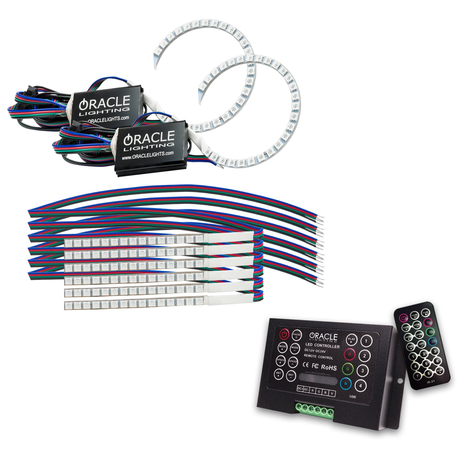 Oracle Lighting 2018-2022 Fits Ford Mustang ColorSHIFT DRL Upgrade with ...